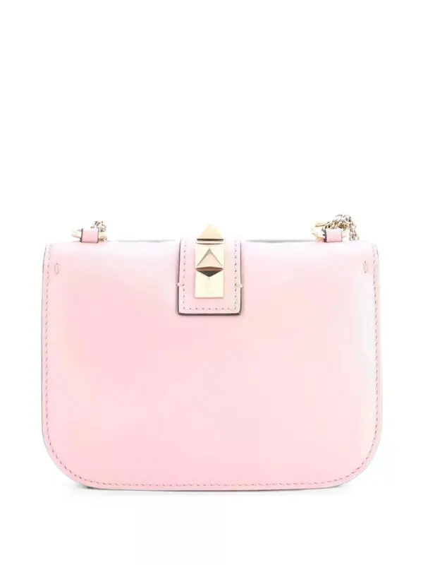 Valentino Garavani Glam Lock Leather Small Shoulder Bag