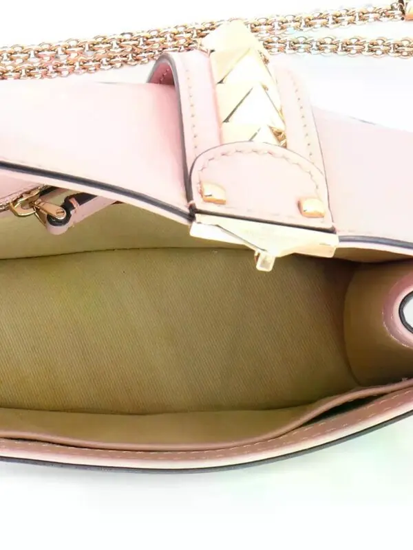 Valentino Garavani Glam Lock Leather Small Shoulder Bag