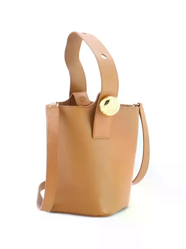 Loewe Pebble Leather Bucket Bag - Brown