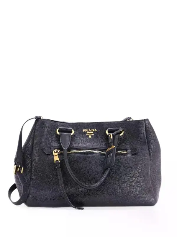 Prada Convertible Tote Shoulder Bag - Black