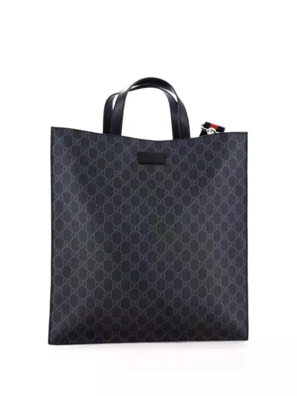 Gucci Convertible Soft Open Gg Coated Canvas Tall Tote Bag