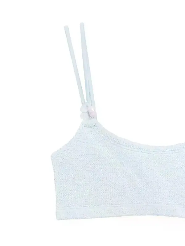 Hunza G Cassie Beaded Bikini Top