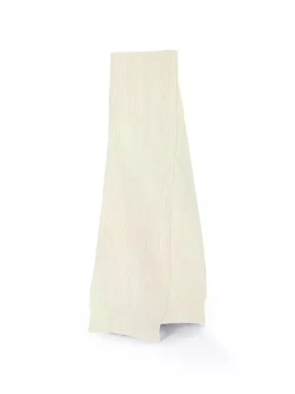 MAISON MARGIELA Cotton Knit Scarf - Neutrals