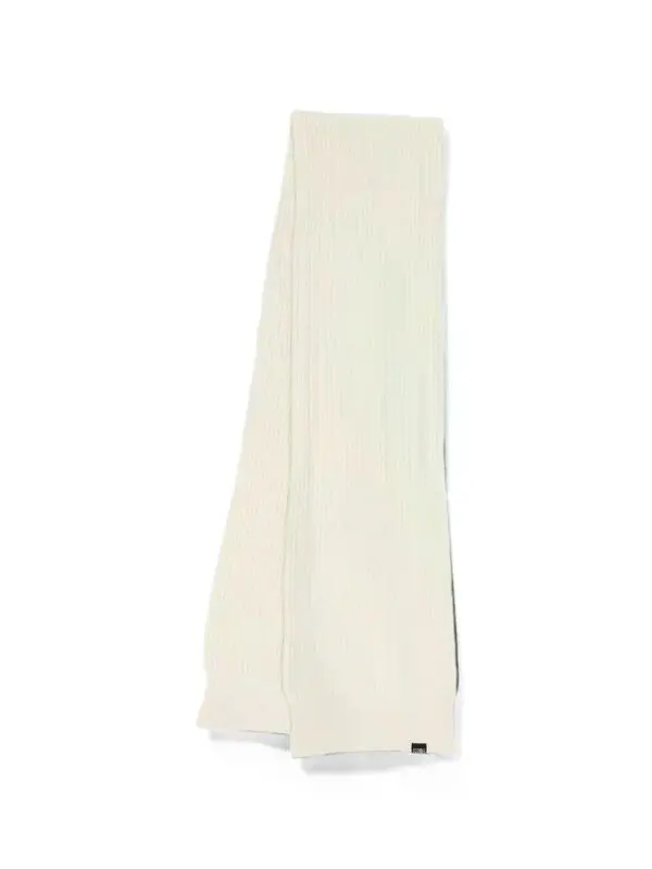 MAISON MARGIELA Cotton Knit Scarf - Neutrals
