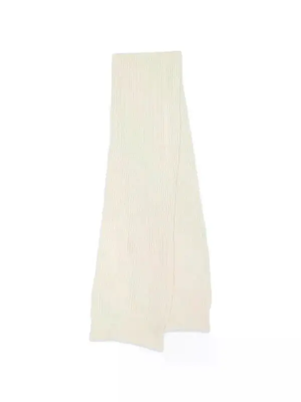 MAISON MARGIELA Cotton Knit Scarf - Neutrals