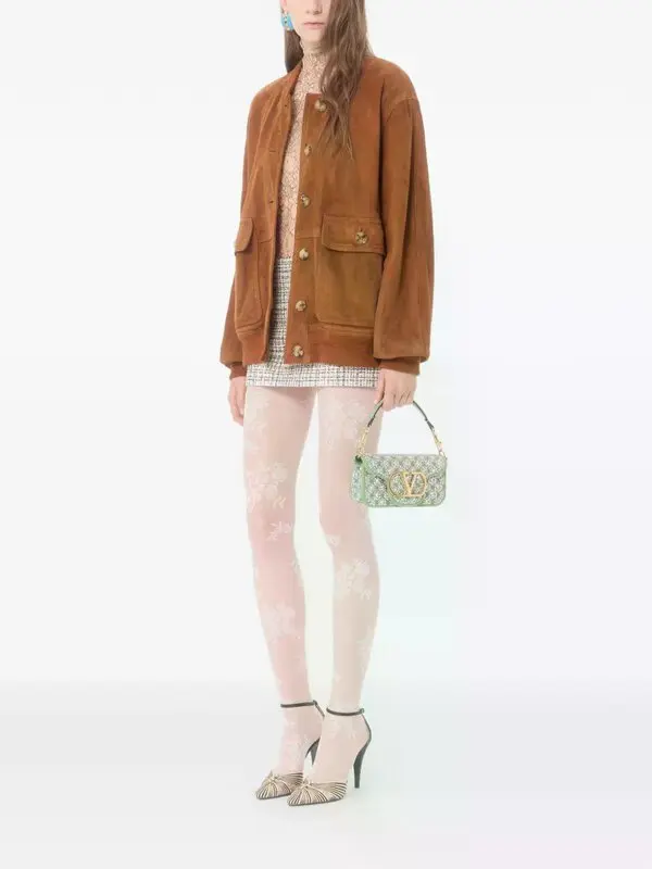 Valentino Garavani Locò Small Embroidered Shoulder Bag