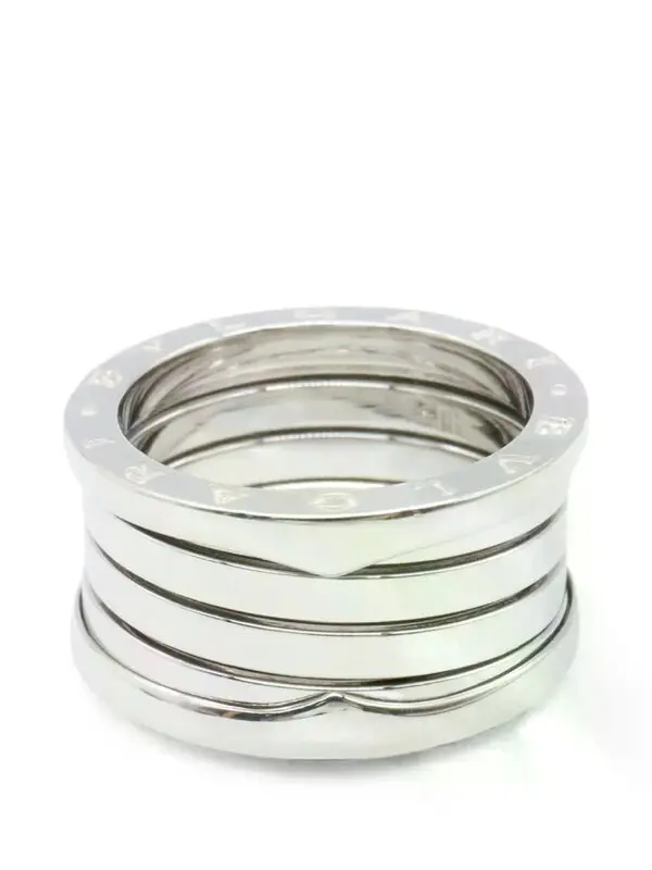 BVLGARI B.zero1 18k White Gold Four-band Ring - Silver