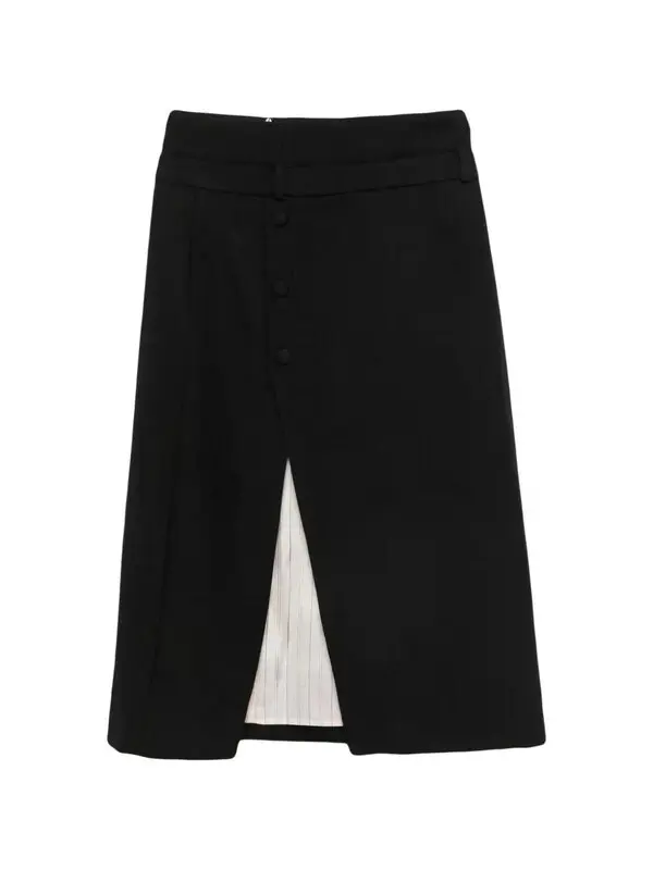 Sandro Split-front Midi Skirt