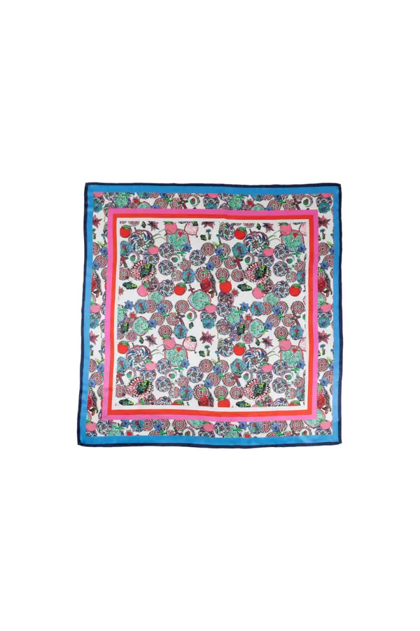 JESSICA RUSSELL FLINT Square Scarf Rock The Kasbah - Blue