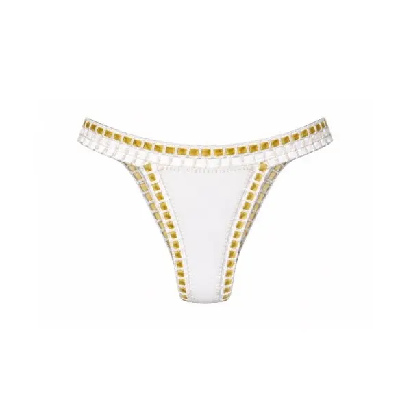 IVY SWIMWEAR Sophia Bikini Bottoms - White