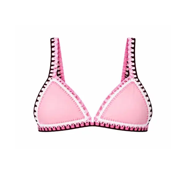 IVY SWIMWEAR Sophia Triangle Bikini Top - Pink
