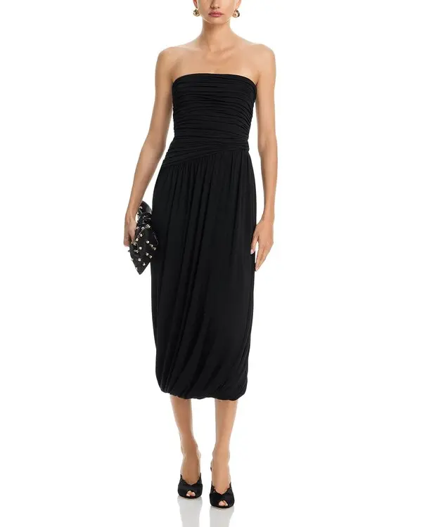 Cinq À Sept Rosine Strapless Midi Dress - Black