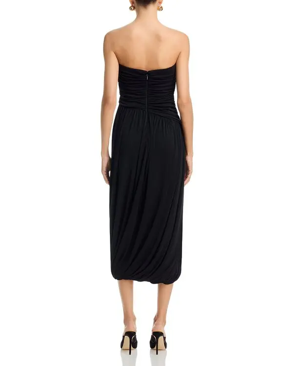 Cinq À Sept Rosine Strapless Midi Dress - Black
