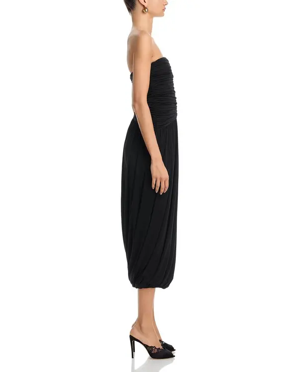 Cinq À Sept Rosine Strapless Midi Dress - Black