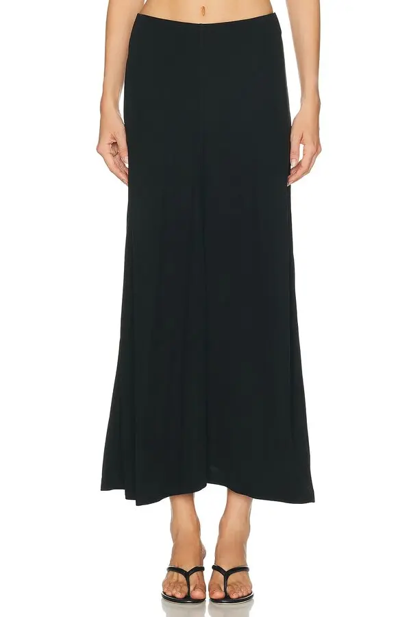 TOTEME Flared Jersey Skirt - Black