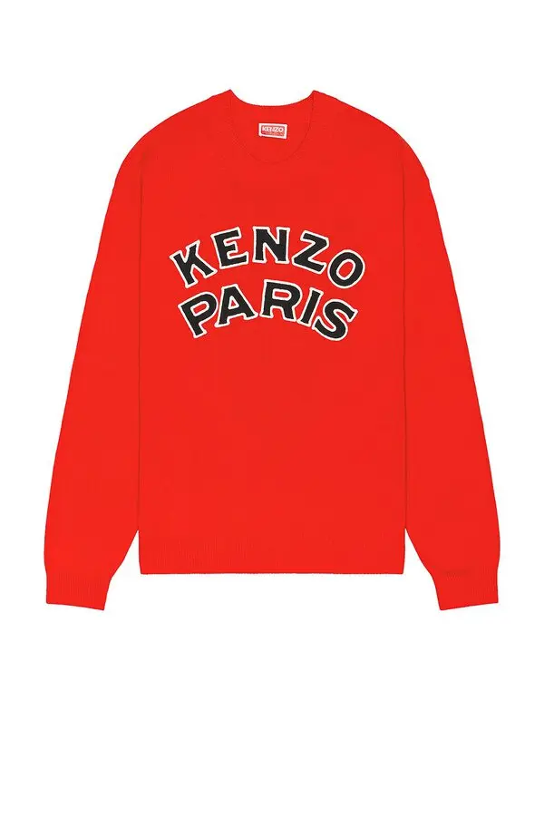 Kenzo Emblem Jumper In Red
