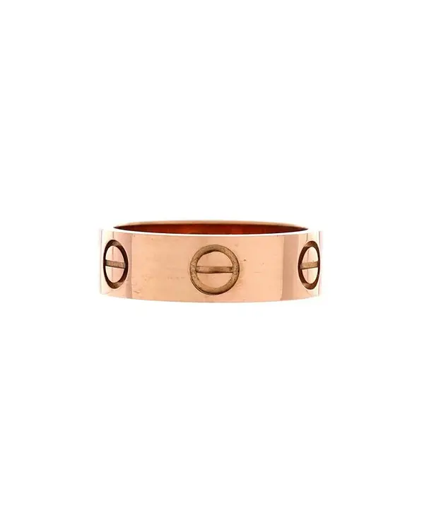 CARTIER Love Band Ring 18k Rose Gold