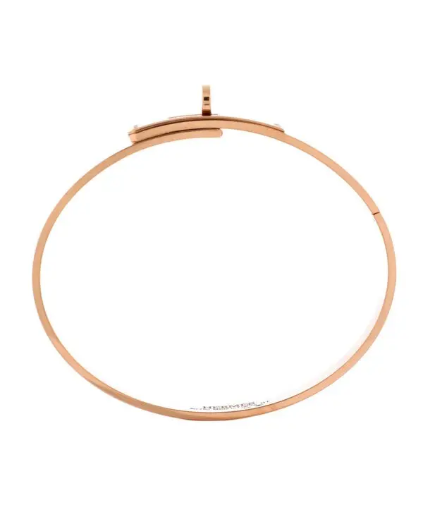 Hermès Small Kelly Bracelet 18k Rose Gold With 4 Diamonds