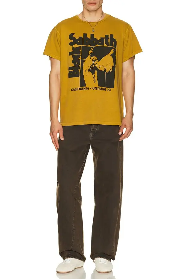 MadeWorn Black Sabbath Tee In Yellow