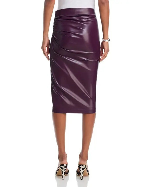 Generation Love Gina Faux Leather Skirt - Plum