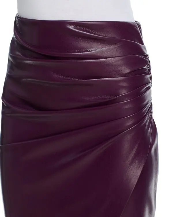 Generation Love Gina Faux Leather Skirt - Plum