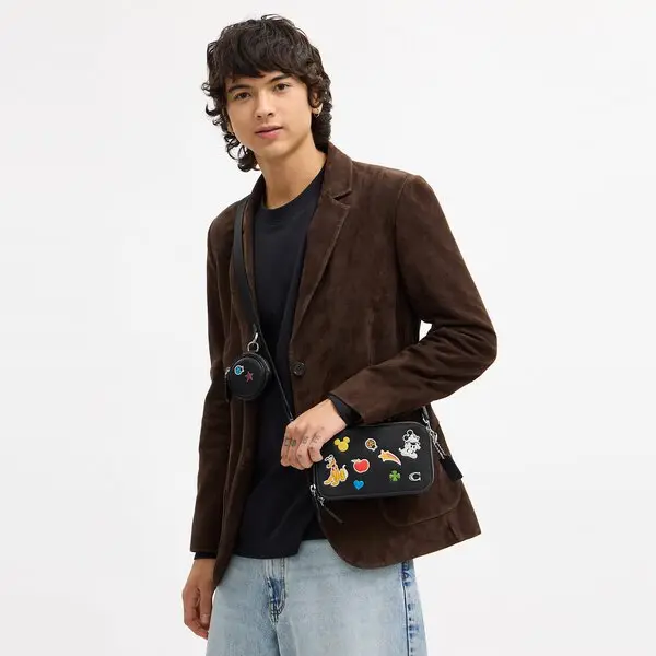 COACH Disney X Charter Slim Crossbody Bag With Sticker Print