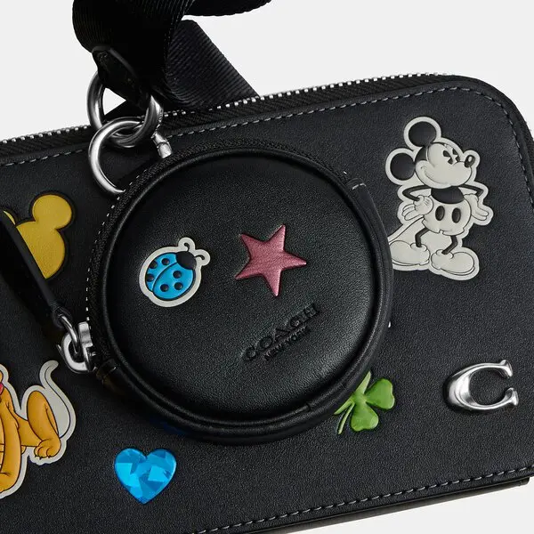 COACH Disney X Charter Slim Crossbody Bag With Sticker Print