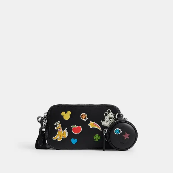 COACH Disney X Charter Slim Crossbody Bag - Black