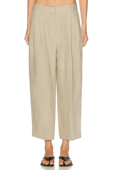 TOTEME Double Pleat Linen Trousers