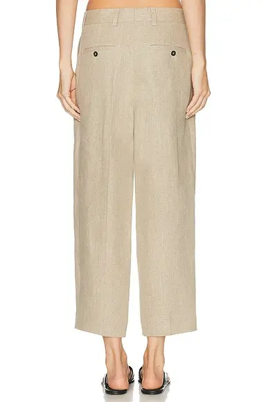 TOTEME Double Pleat Linen Trousers