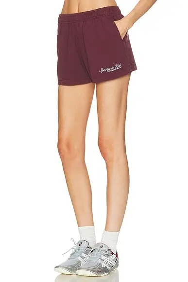 SPORTY & RICH Embroidered Cotton Shorts