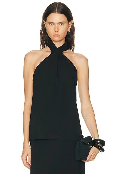 TOTEME Twisted Jersey Halter Top