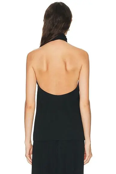 TOTEME Twisted Jersey Halter Top