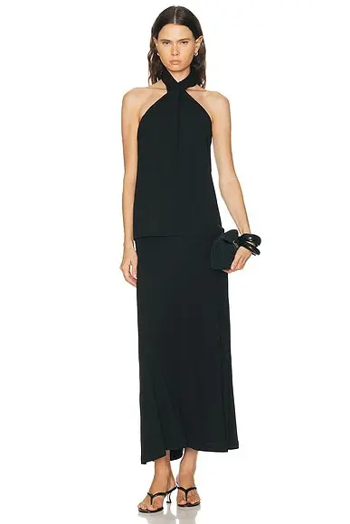TOTEME Twisted Jersey Halter Top