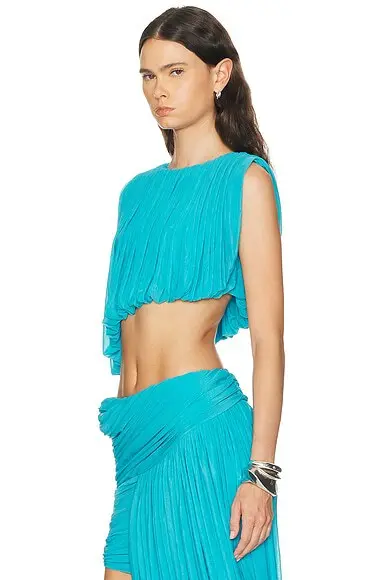 Ronny Kobo Chelly Ruched Draped Top