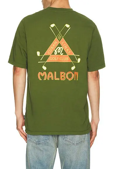 MALBON Bermuda Trinity Tee - Chive