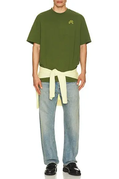 MALBON Bermuda Trinity Tee - Chive