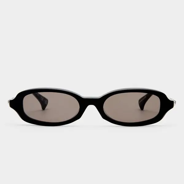 Le Specs Lichtblick Oval Sunglasses With Mechanical Temples