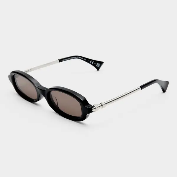 Le Specs Lichtblick Oval Sunglasses With Mechanical Temples