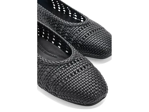 Fitflop Delicato Woven Ballerinas Flat Shoes - Black