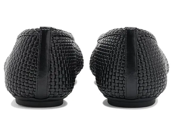Fitflop Delicato Woven Ballerinas Flat Shoes - Black