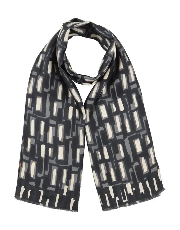 Aspesi Scarf Charcoal Silk