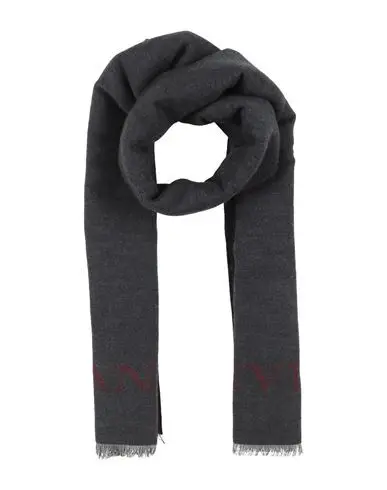 LANVIN Scarf Charcoal Virgin Wool, Silk - Grey