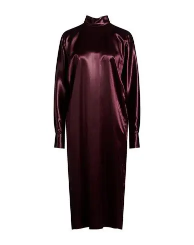 FERRAGAMO Midi Dress Plum Size Acetate, Viscose - Purple