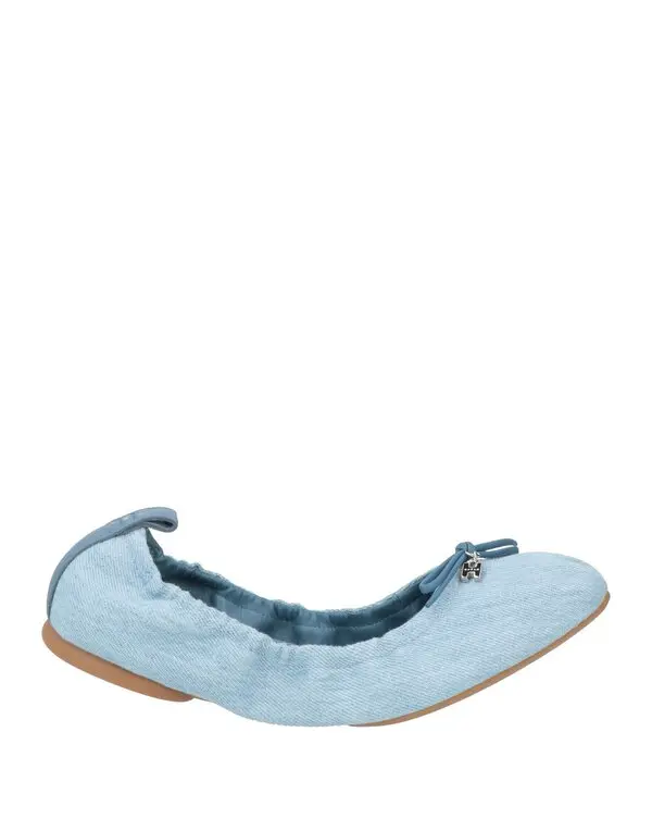 Hogan Ballet Flats In Denim - Blue