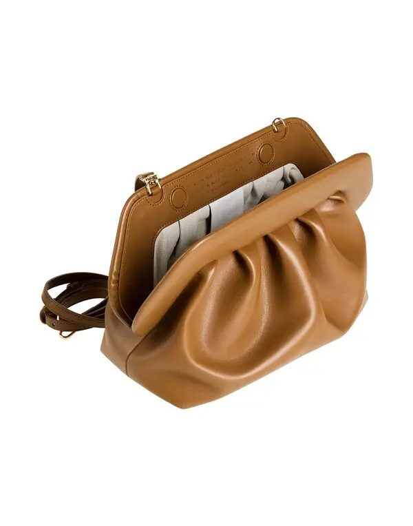 THEMOIRE Synthetic Material Clutch - Light Brown