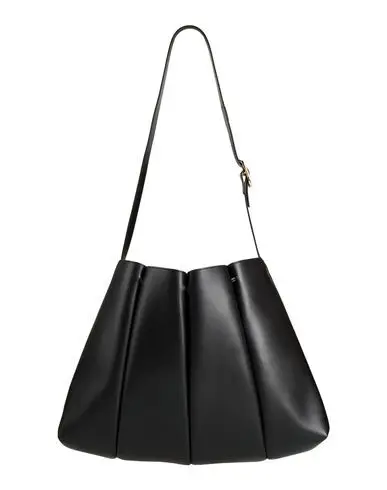 THEMOIRE Helena Gathered Maxi Shopper Bag - Black