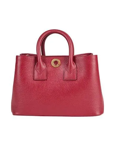 Burberry Handbag Burgundy Calfskin - Red