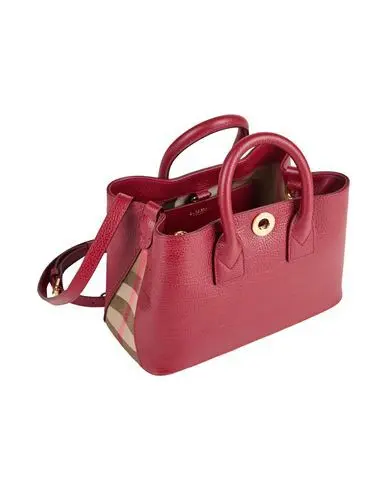Burberry Calfskin Tote - Red
