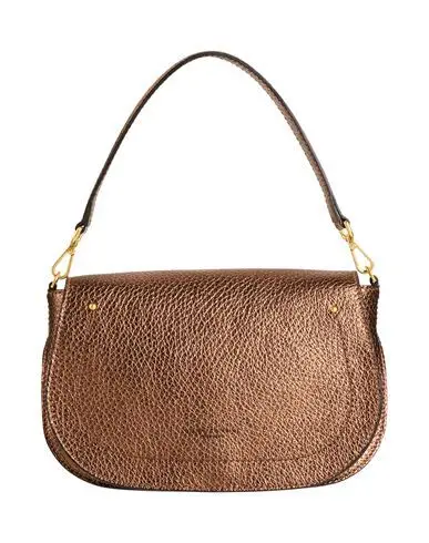 GIANNI CHIARINI Handbag Bronze Leather - Yellow